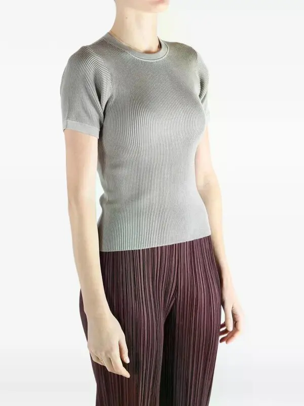 RIER Ribbed Knit T-shirt