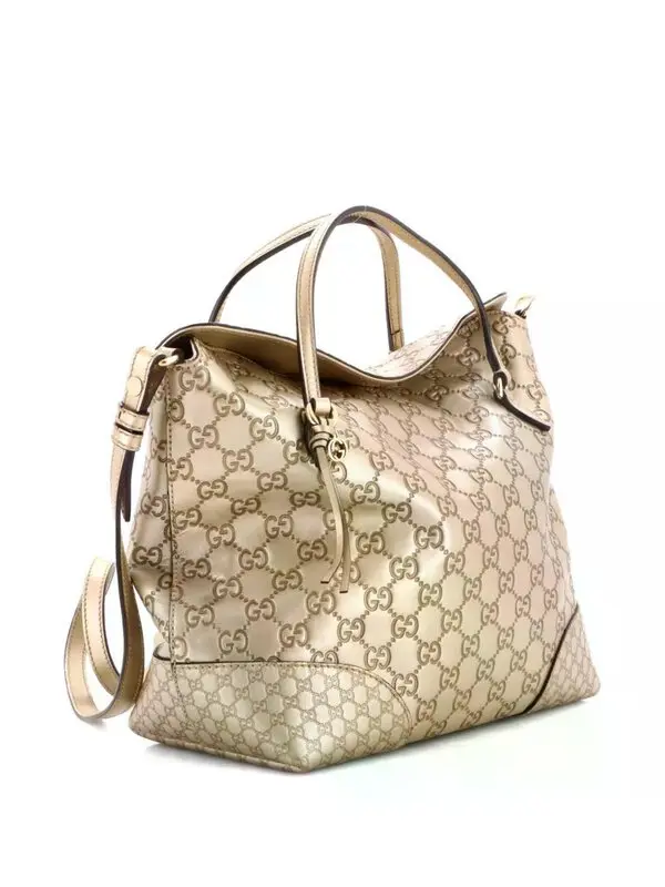 Gucci Bree Convertible Top Handle Ssima Leather Medium Tote Bag