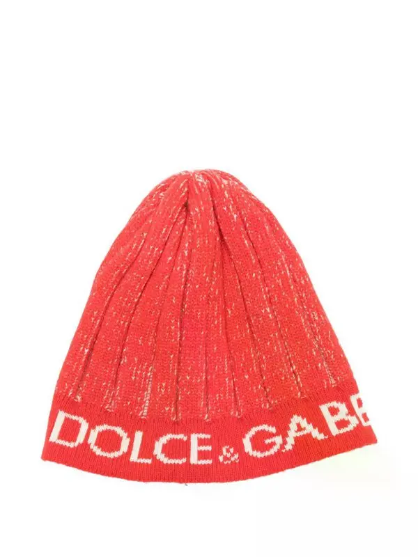 Dolce & Gabbana Knitted Beanie - Red
