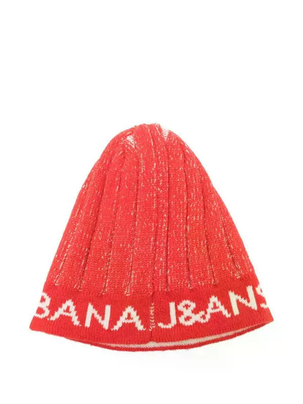 Dolce & Gabbana Knitted Beanie - Red