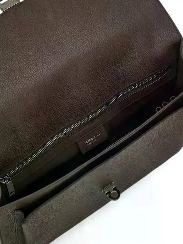 FERRAGAMO Hug Clasp Briefcase - Brown