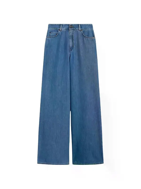 Max Mara Button-fastening Wide Leg Jeans