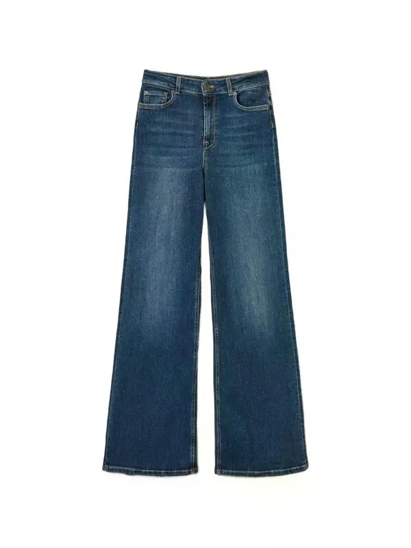 TWINSET Five-pocket Wide-leg Jeans
