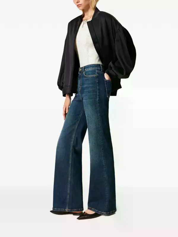 TWINSET Five-pocket Wide-leg Jeans