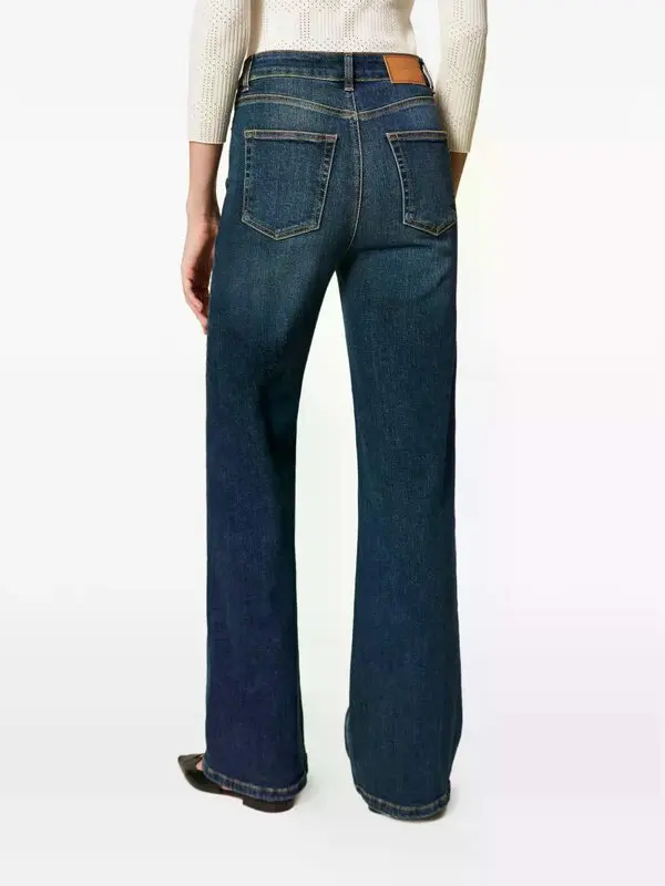 TWINSET Five-pocket Wide-leg Jeans