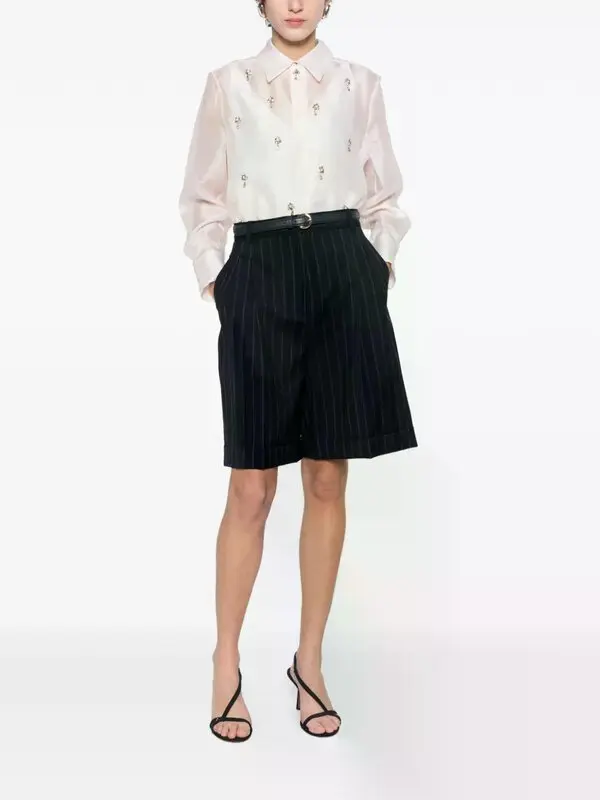 Max Mara Mstere Pinstripe Shorts