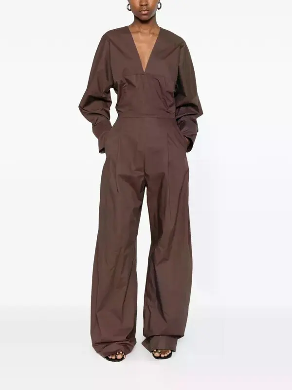 THELATEST V-neck Long-sleeve Jumpsuit