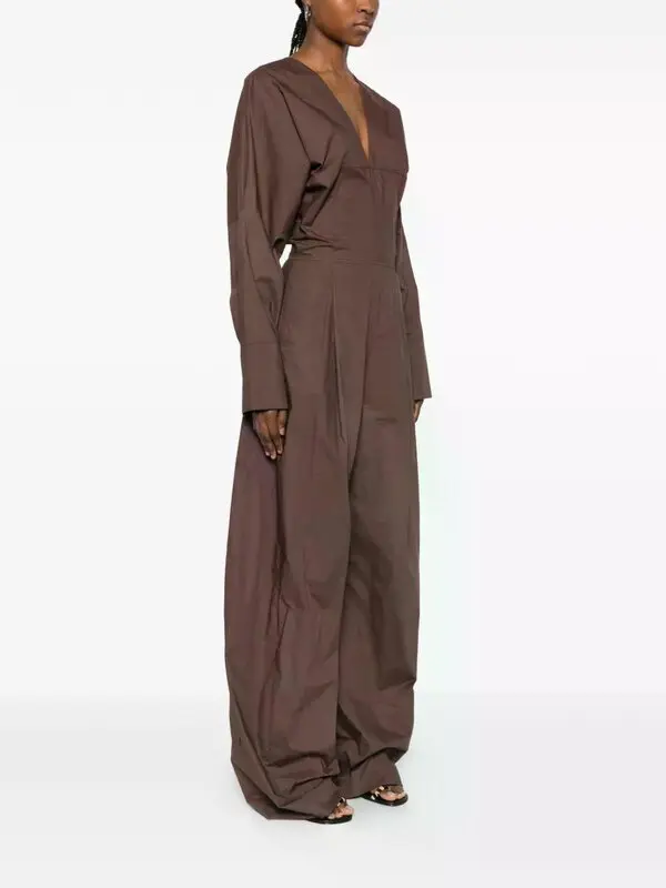 THELATEST V-neck Long-sleeve Jumpsuit