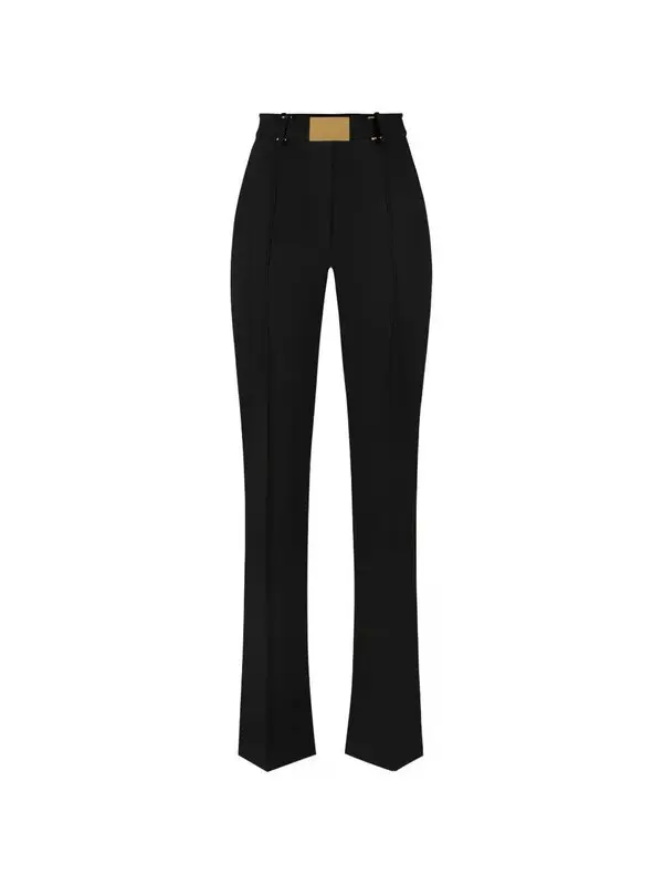 Elisabetta Franchi Belted Trousers - Black