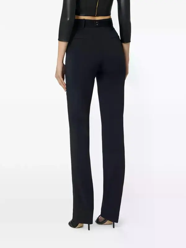 Elisabetta Franchi Belted Trousers - Black