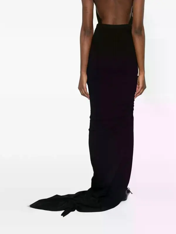 Rick Owens Maxi Skirt With Drawstrings