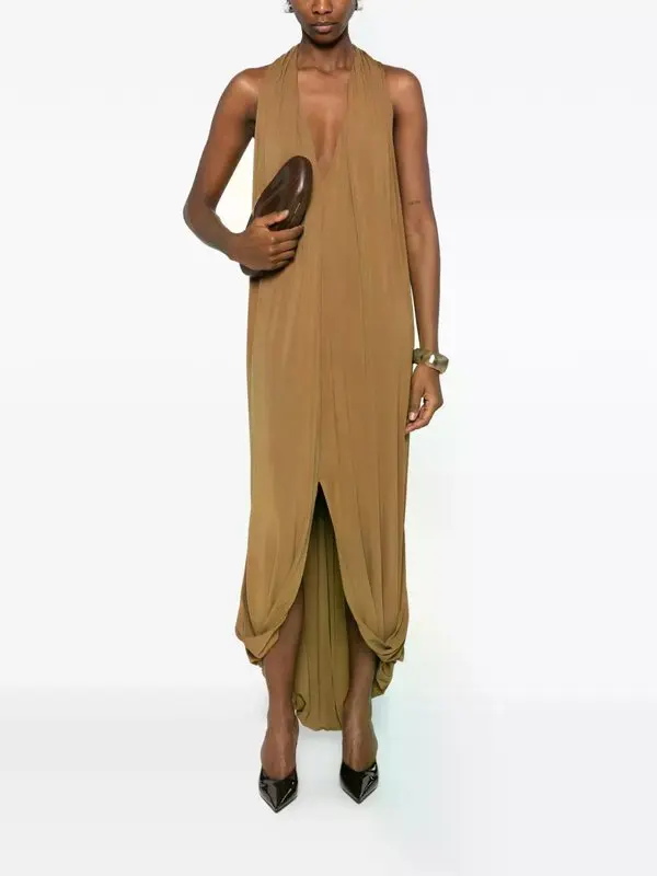 ESSE STUDIOS V-neck Split Dress