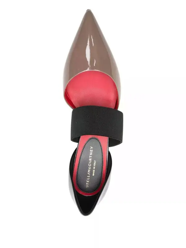 Stella McCartney 50mm Elasticated Strap Heeled Pumps