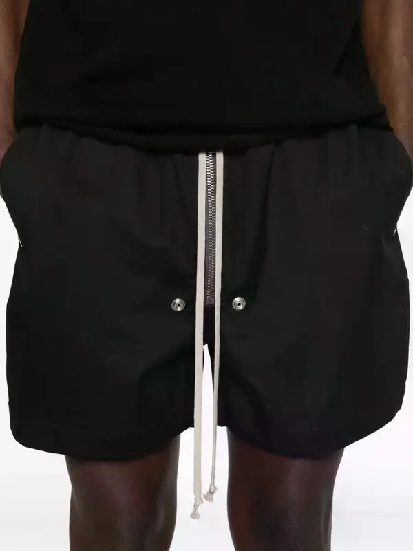 Rick Owens Bela Zip Drawstring Shorts - Black