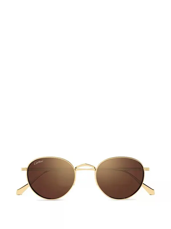 CARTIER Round Frame Sunglasses - Gold