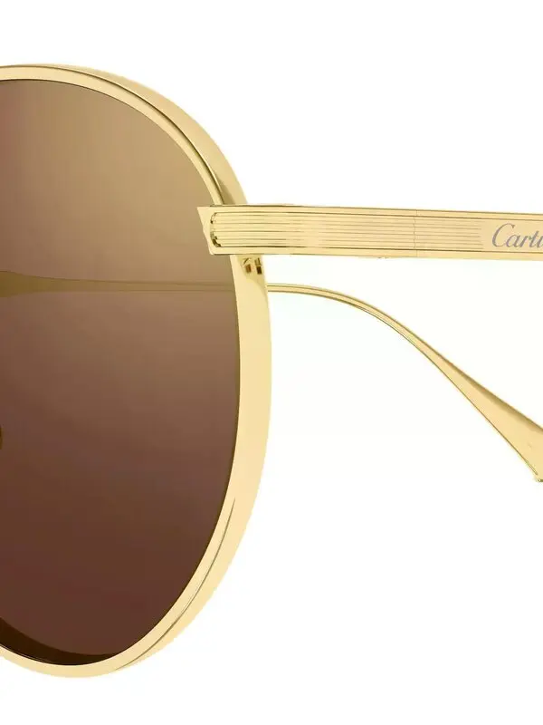 CARTIER Round Frame Sunglasses