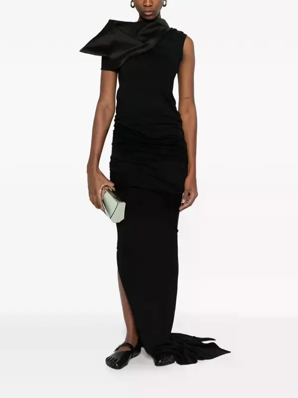 Rick Owens Drape-neck Mini Dress