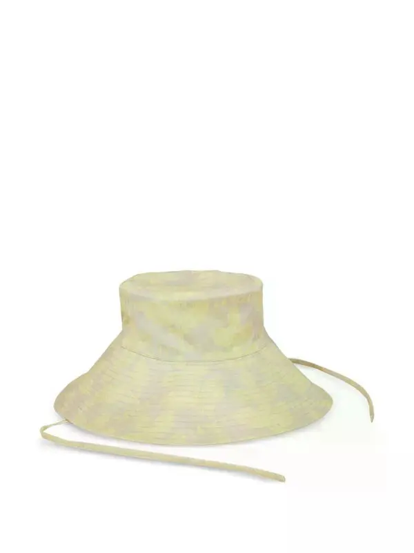 LANCEL Floral-print Bucket Hat - Neutrals