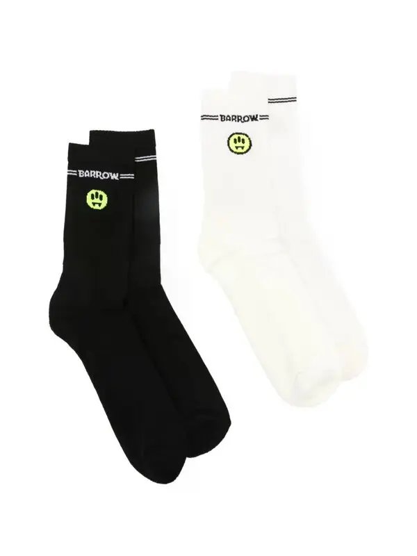 BARROW Logo-print Socks - Black