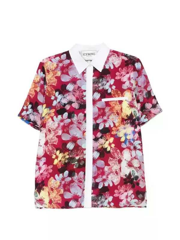 Iceberg Flora-print Shirt