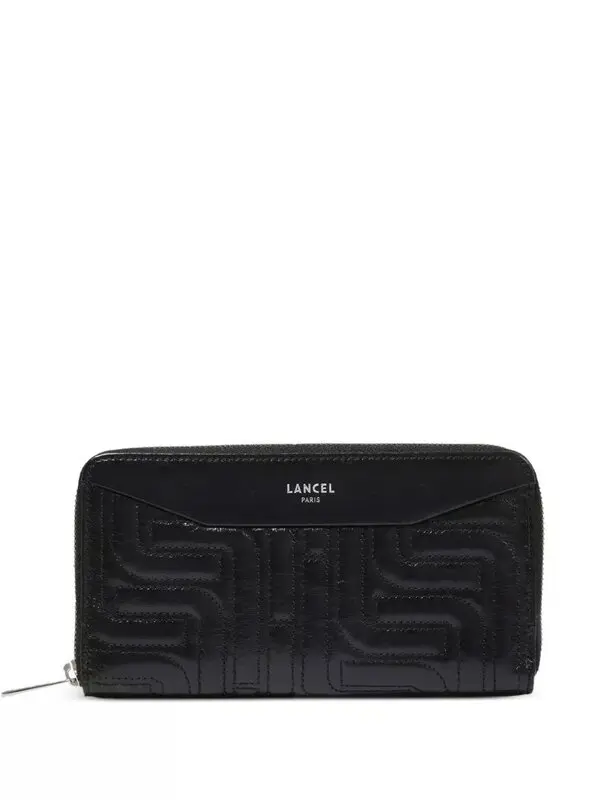 LANCEL Quilted Zipped Long Wallet - Black