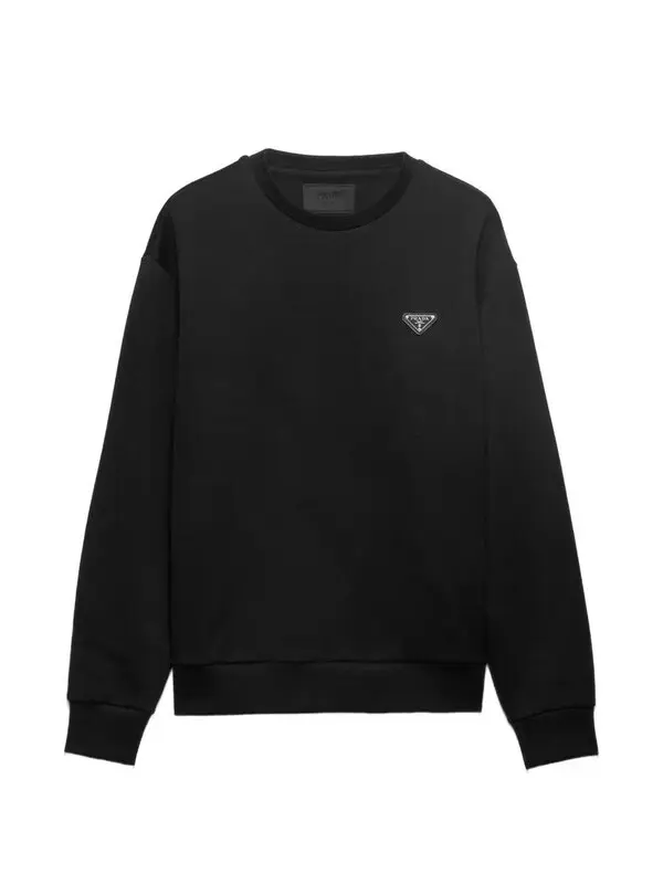 Prada Technical Cotton Relaxed Fit Sweatshirt