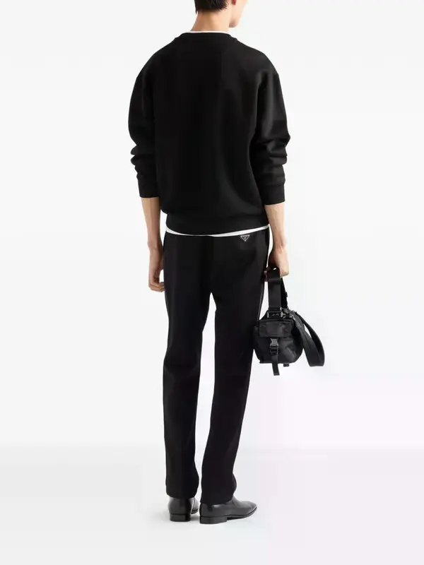 Prada Technical Cotton Relaxed Fit Sweatshirt