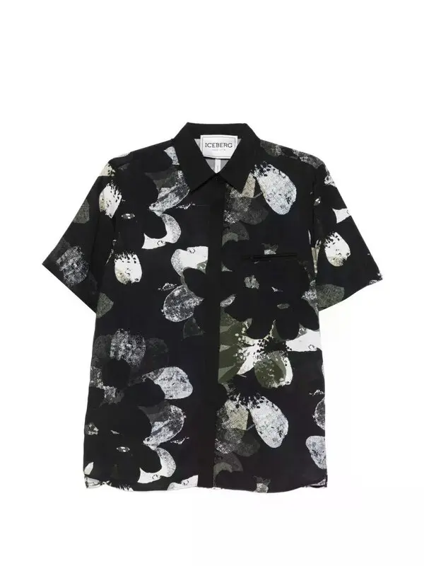 Iceberg Floral Pocket Shirt