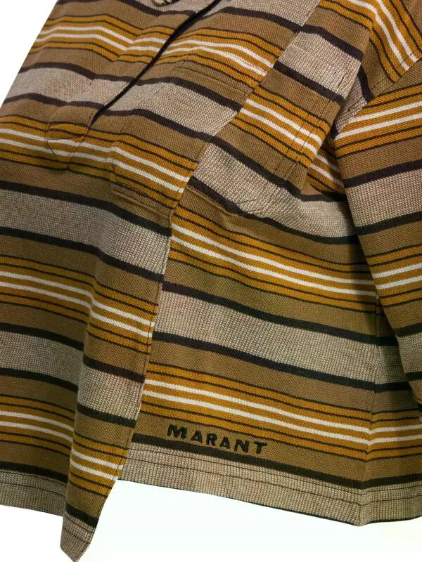 MARANT ETOILE Striped Polo Top