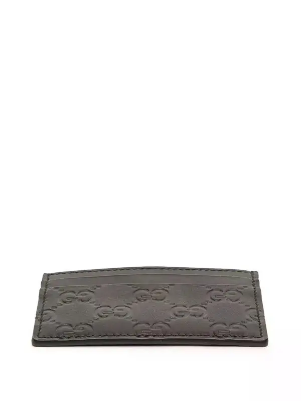 Gucci 2016-2025 Guccissima Card Holder - Black