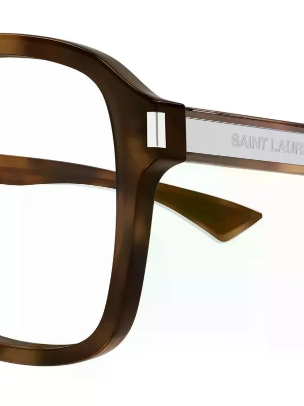 Saint Laurent Pilot-frame Eyeglasses - Brown