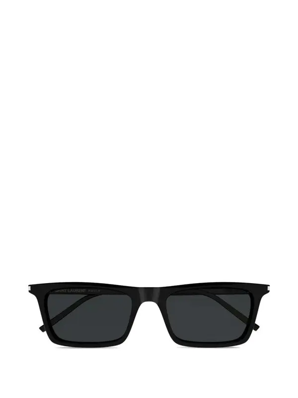 Saint Laurent Rectangle-frame Sunglasses - Black