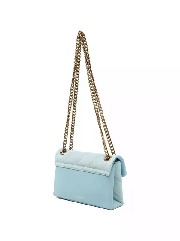 Kurt Geiger Quilted Chain Shoulder Bag - Blue