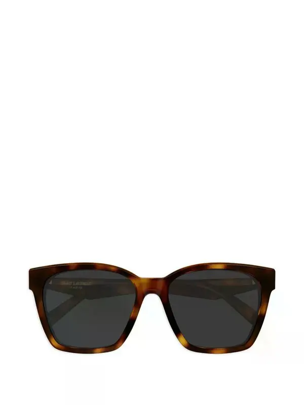 Saint Laurent Square-frame Tortoiseshell Sunglasses - Brown
