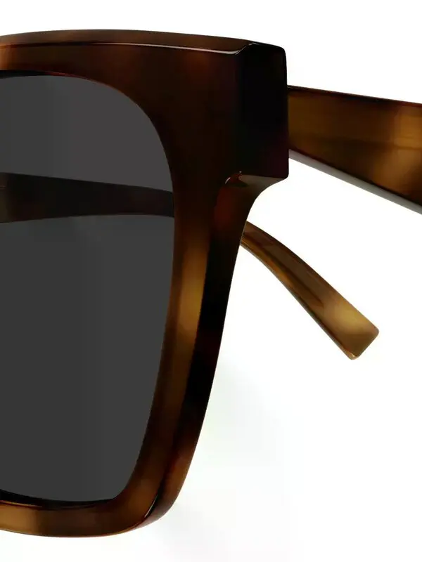 Saint Laurent Square-frame Tortoiseshell Sunglasses - Brown