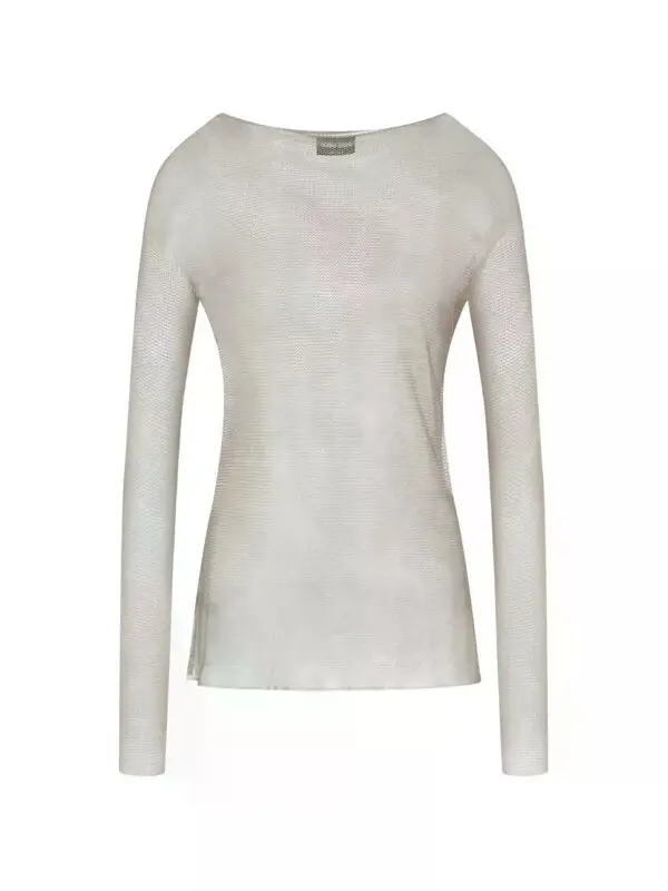Giorgio Armani Long-sleeve Mesh Top