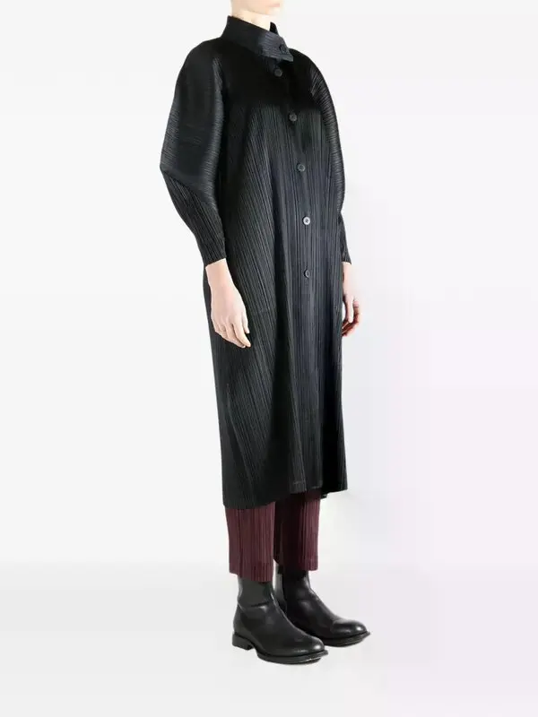 Issey Miyake Button Plissé Coat