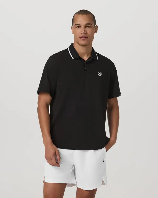 Vuori Short Sleeve Gamepoint Polo 2.0 - Black