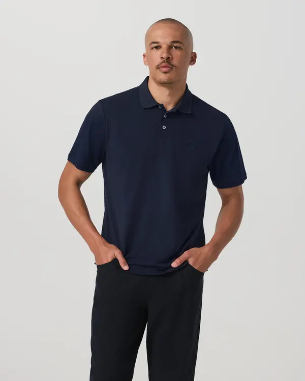 Vuori Short Sleeve Gamepoint Polo 2.0 - Ink Non Tipped