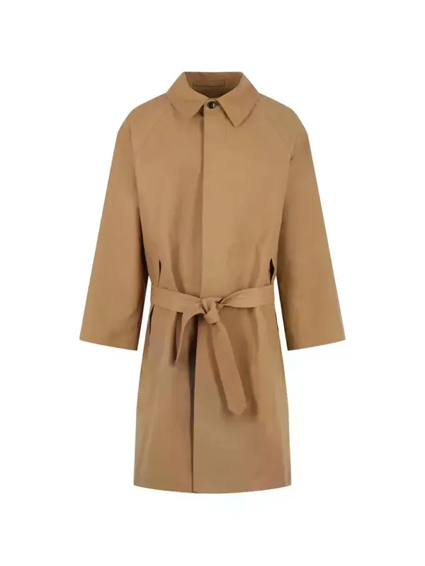 HED MAYNER Buttoned Belted Coat