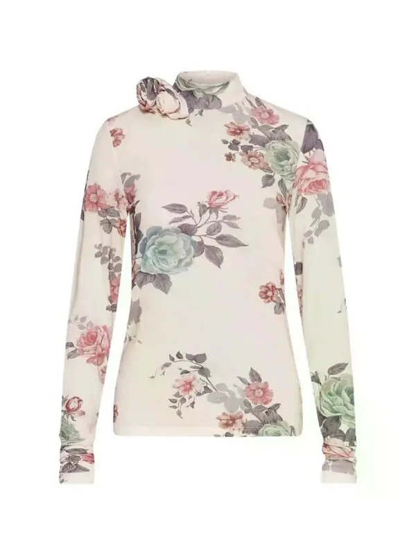 Marella Floral-print Long-sleeve Top