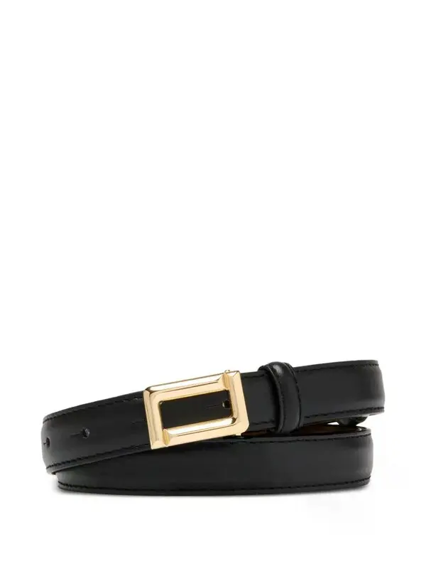 LANCEL Angele Leather Belt - Black