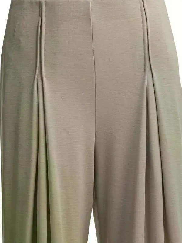 Max Mara Pleated Wide Leg Trousers - Neutrals