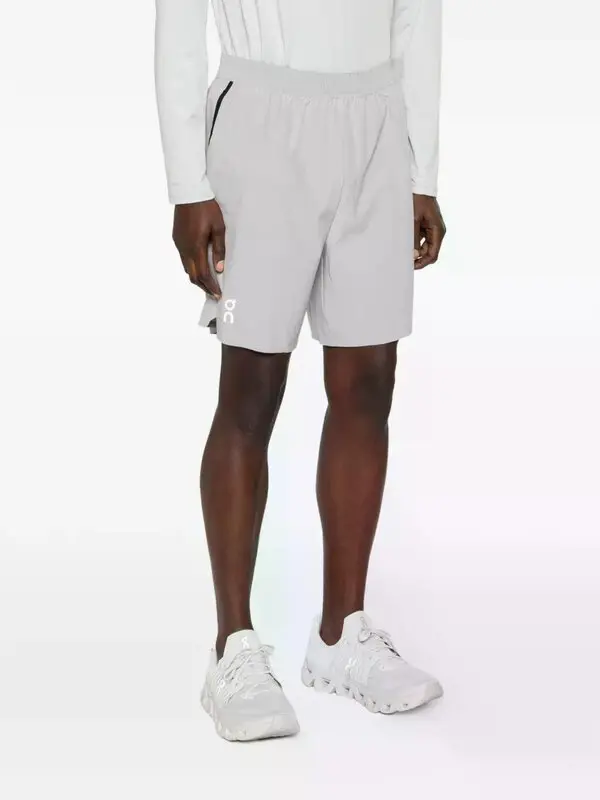 On Elasticated Waistband Shorts With Logo Detail