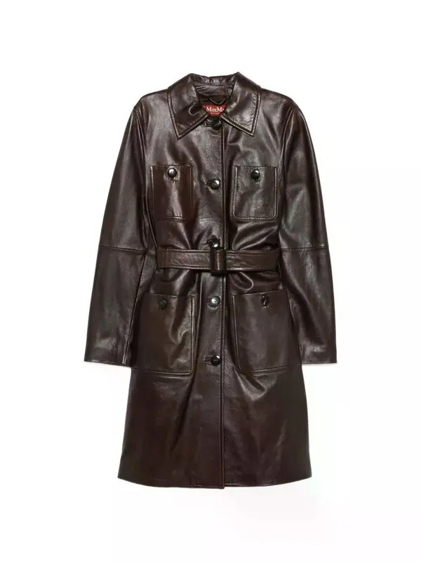 Max Mara Mstamaca Button Belted Jacket