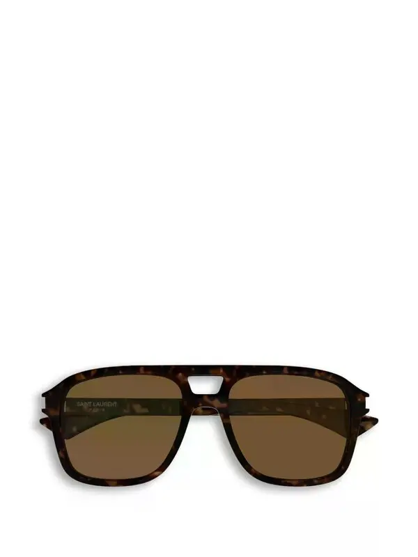 Saint Laurent Pilot-frame Sunglasses - Brown