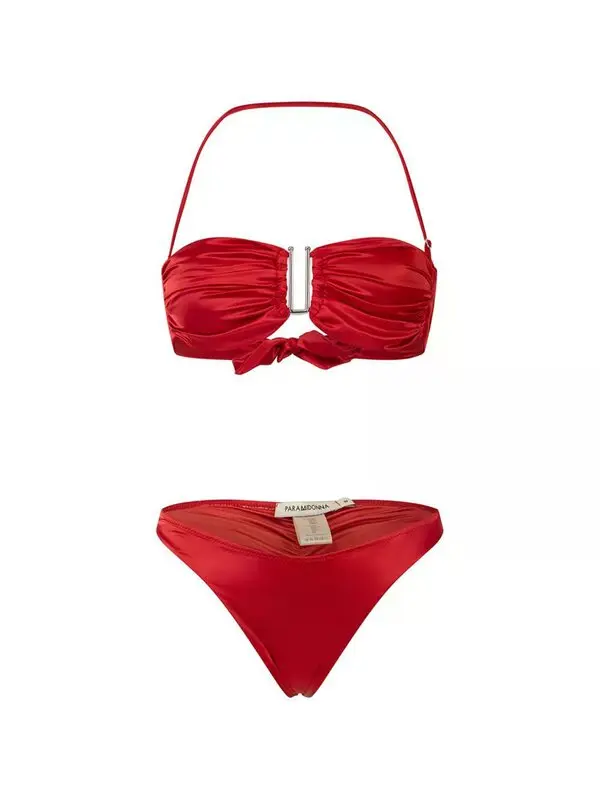 PARAMIDONNA Alice Tie-detail Bikini - Red