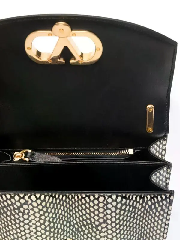 Valentino Garavani Vlogo Signature Chain Shoulder Bag - Black