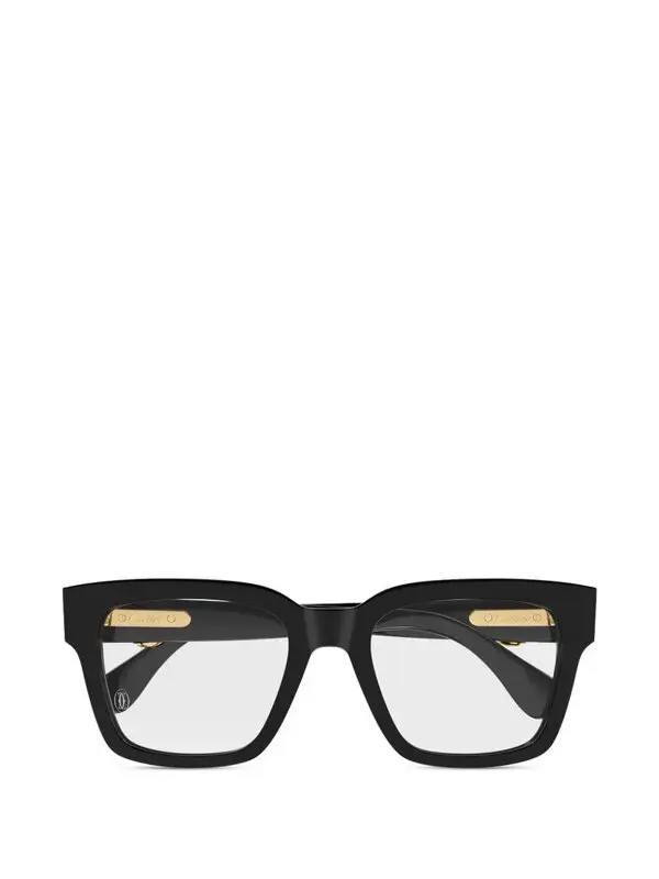 CARTIER Square Frame Glasses - Black