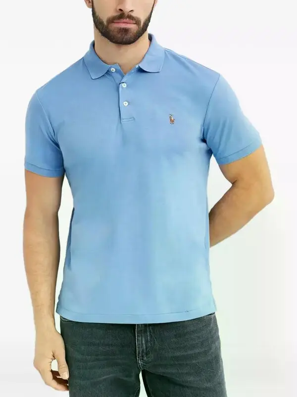 Polo Ralph Lauren Logo-embroidered Polo Shirt - Blue